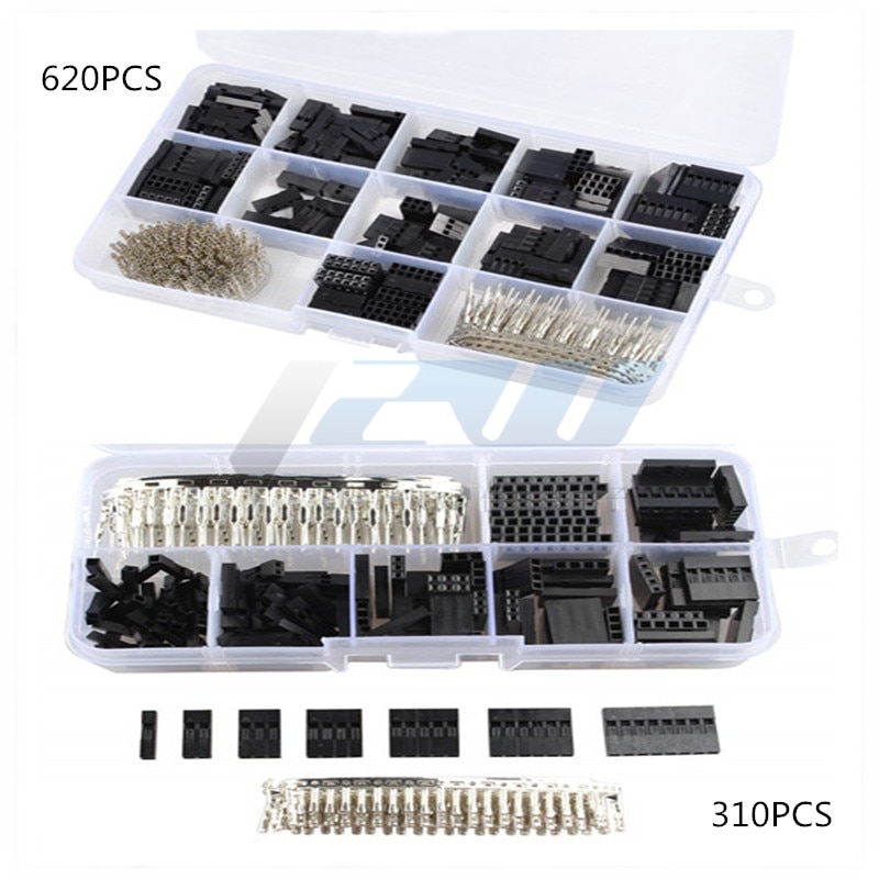 620pcs/310pcs 2.54mm DuPont jumper connector shell... – Vicedeal