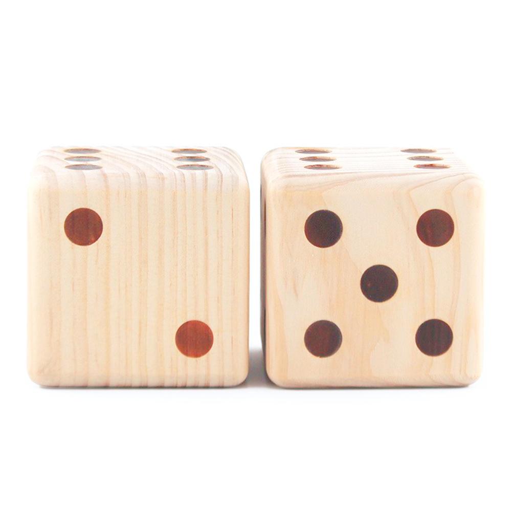 Outdoor Games Big Wood Dice D6 Sided Dice Digital ... – Grandado