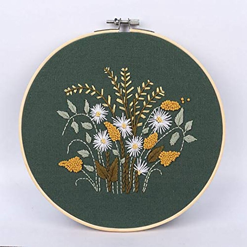 3Pcs Embroidery Starter Kit with Pattern,3x Bamboo... – Grandado