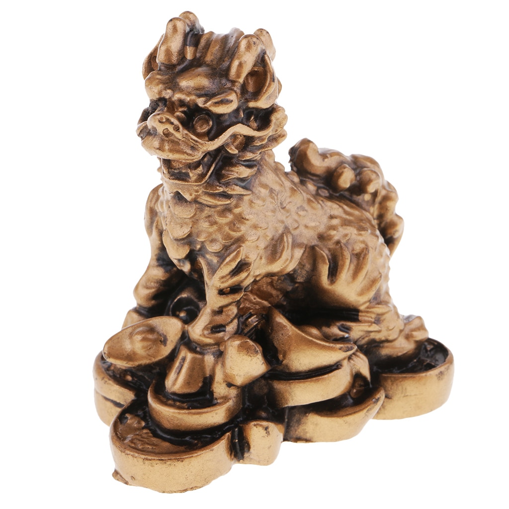 Resina Chi Lin/Qi Lin statua Feng Shui articoli da... – Grandado