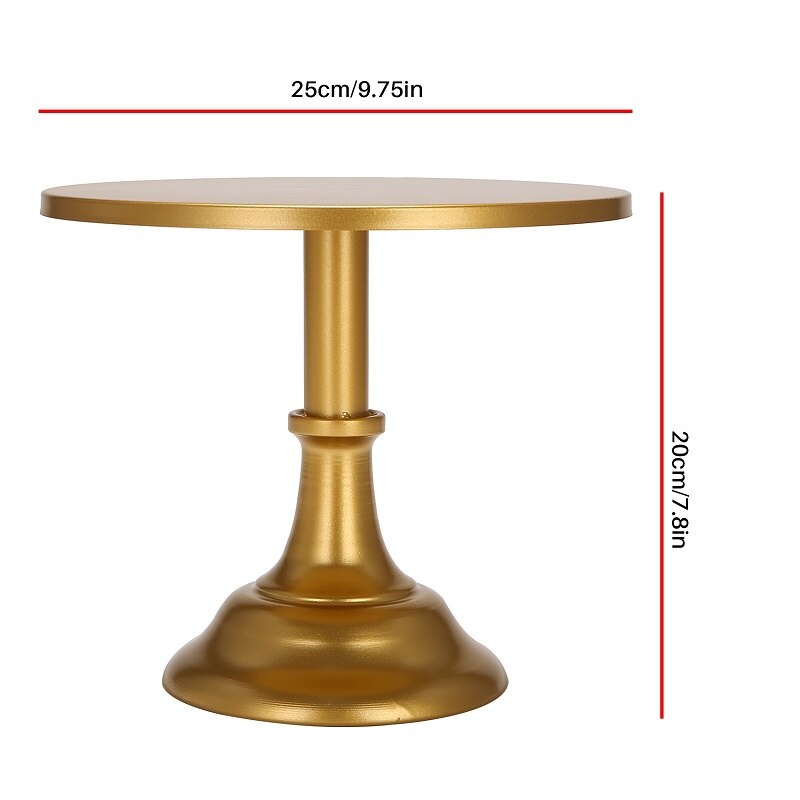 Metal Iron Cake Stand Round Pedestal Dessert Holde... – Vicedeal