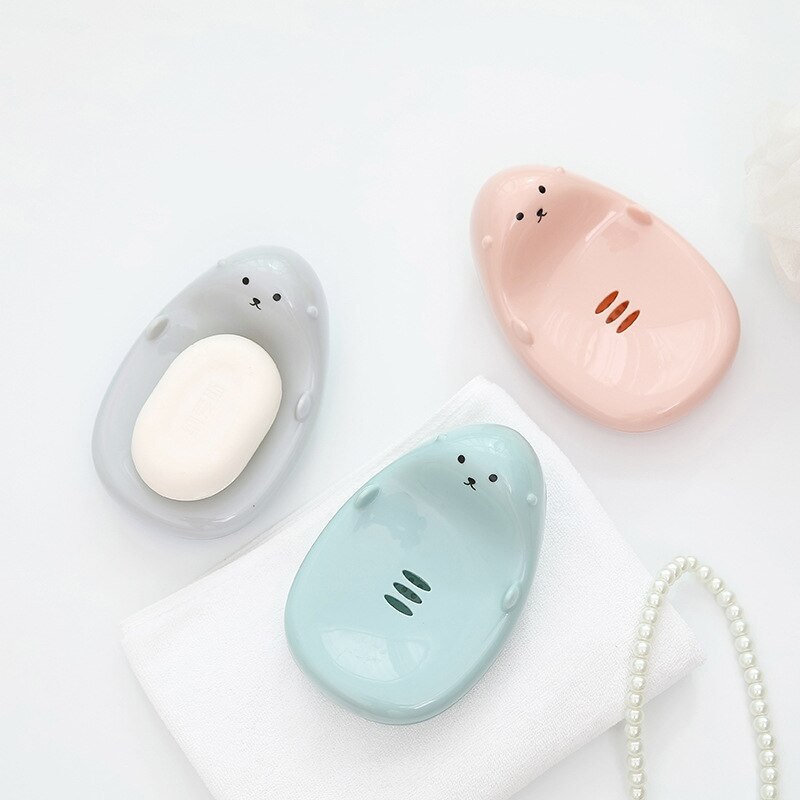 1PCS Cute Dolphin Cartoon Soap Box Bathroom Soap D... – Vicedeal