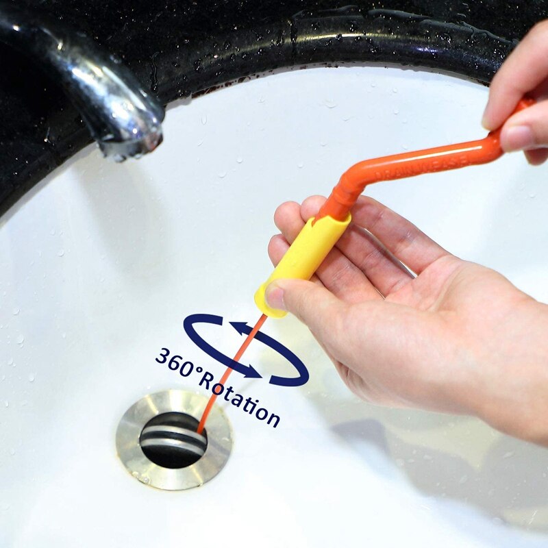 12 Pieces Drain Sink Snake Drain Clog Remover Hair... – Grandado