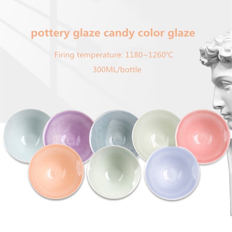 300ML pottery glaze ceramic light color colorful c... – Grandado