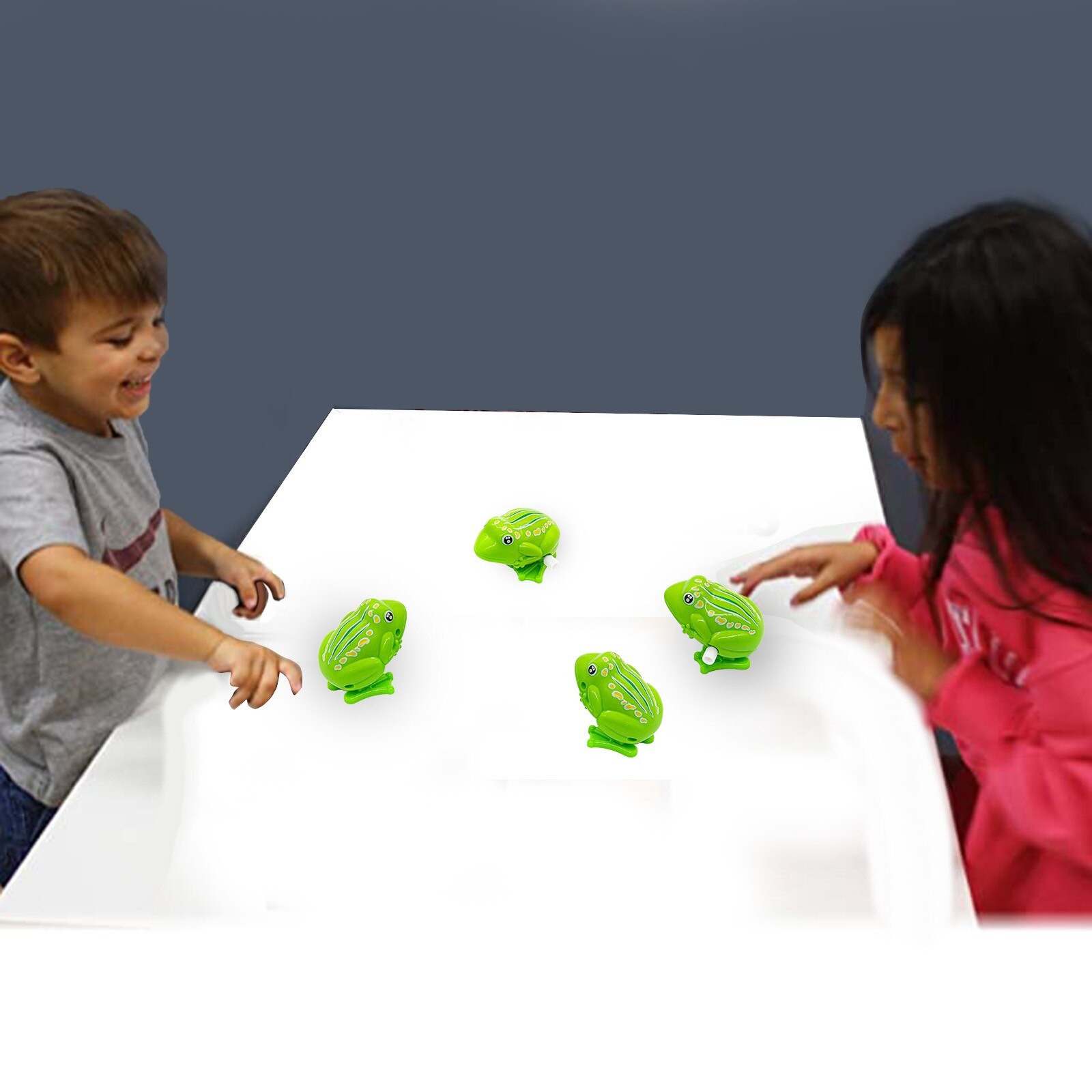 Green Frogs Jumping Wind up Toy Spring Cute Jumpin... – Grandado