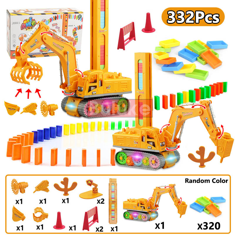 Domino Electric Engineering vehicle DIY kids Set S... – Grandado