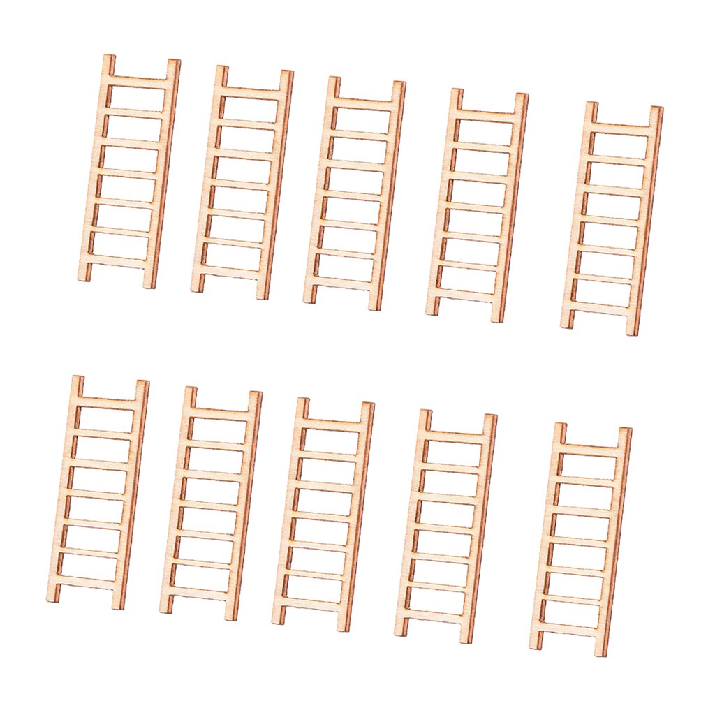 Pak Van 10 Pcs Mini Houten Ladders Micro Landschap... – Vicedeal