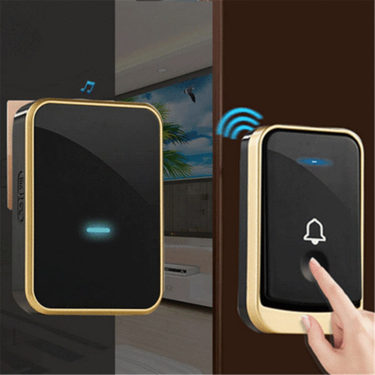 Wireless Doorbell Battery Operated Door Bell Remot... – Grandado