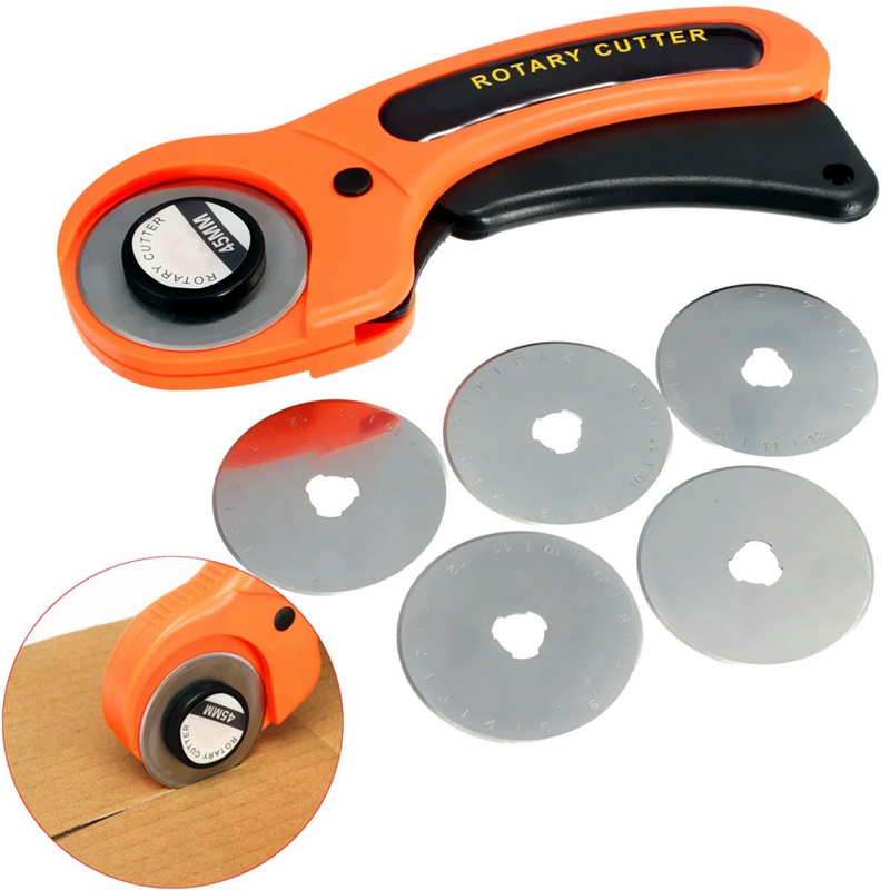 45mm Rotary Cutter Set 5 pcs Blades for Fabric Pap... – Grandado