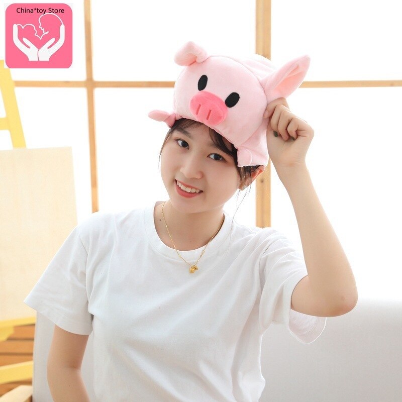 Pig Hat Cute Pink Pig Head Hat Children's Phot... – Grandado