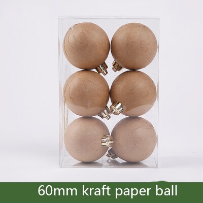 Retro Kraft Paper Christmas Ball Khaki Wedding Orn... – Grandado
