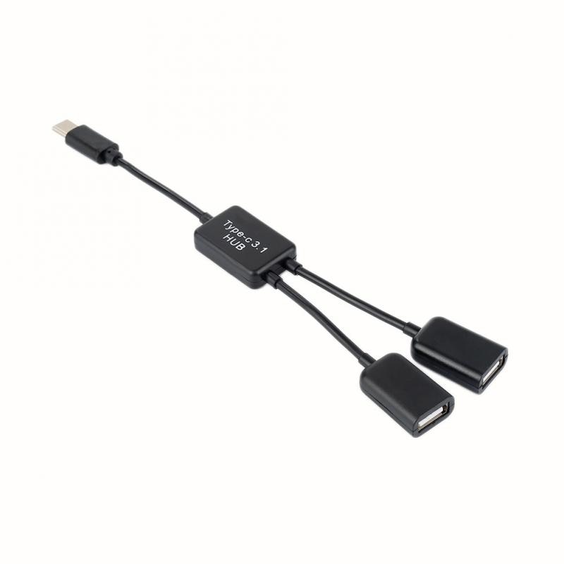 USB C Type C to Dual Port USB OTG HUB Cable USB C ... – Vicedeal