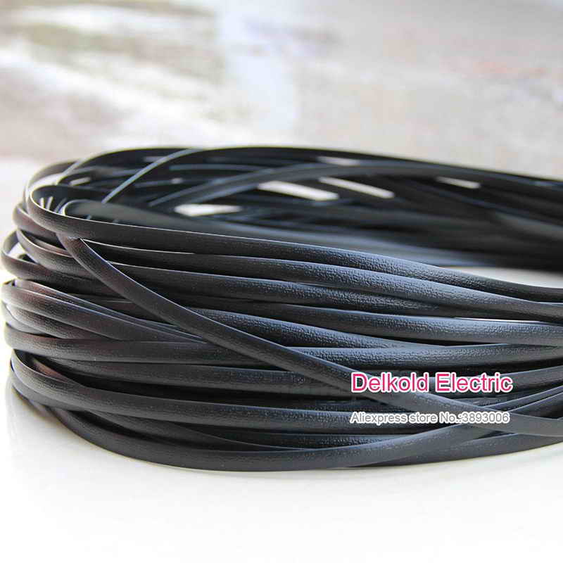 Width 8mm 500g black flat synthetic rattan weaving... – Grandado