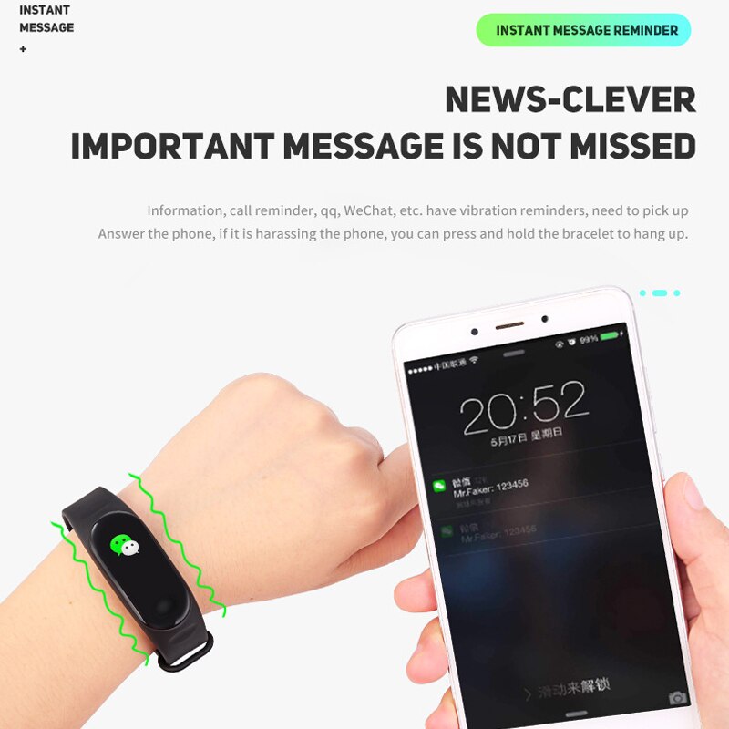 Tracking Bluetooth Smart Armband Hartslagmeter Pol... – Vicedeal