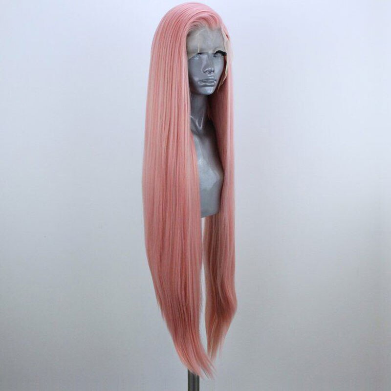 Bombshell Peach Pink Straight Hand Tied Synthetic ... – Vicedeal