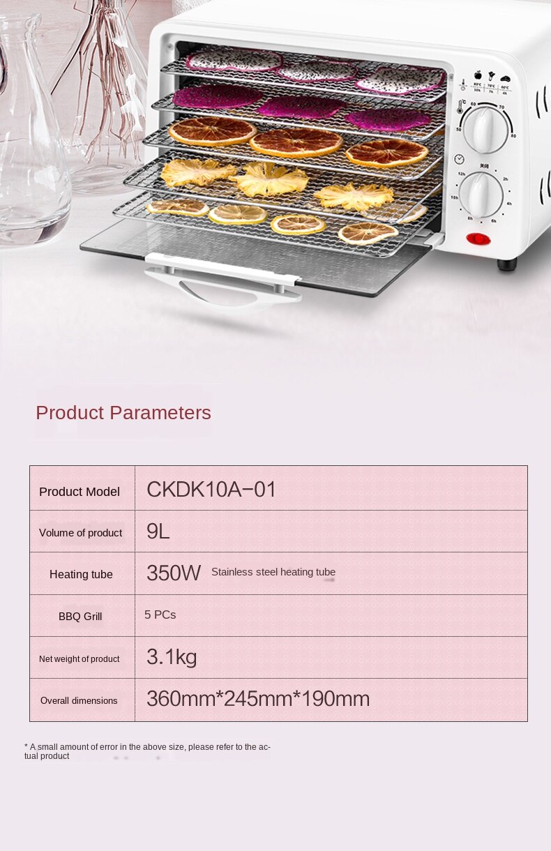 Food Dehydration Dryer Fruit and Vegetable Dryer S... – Grandado