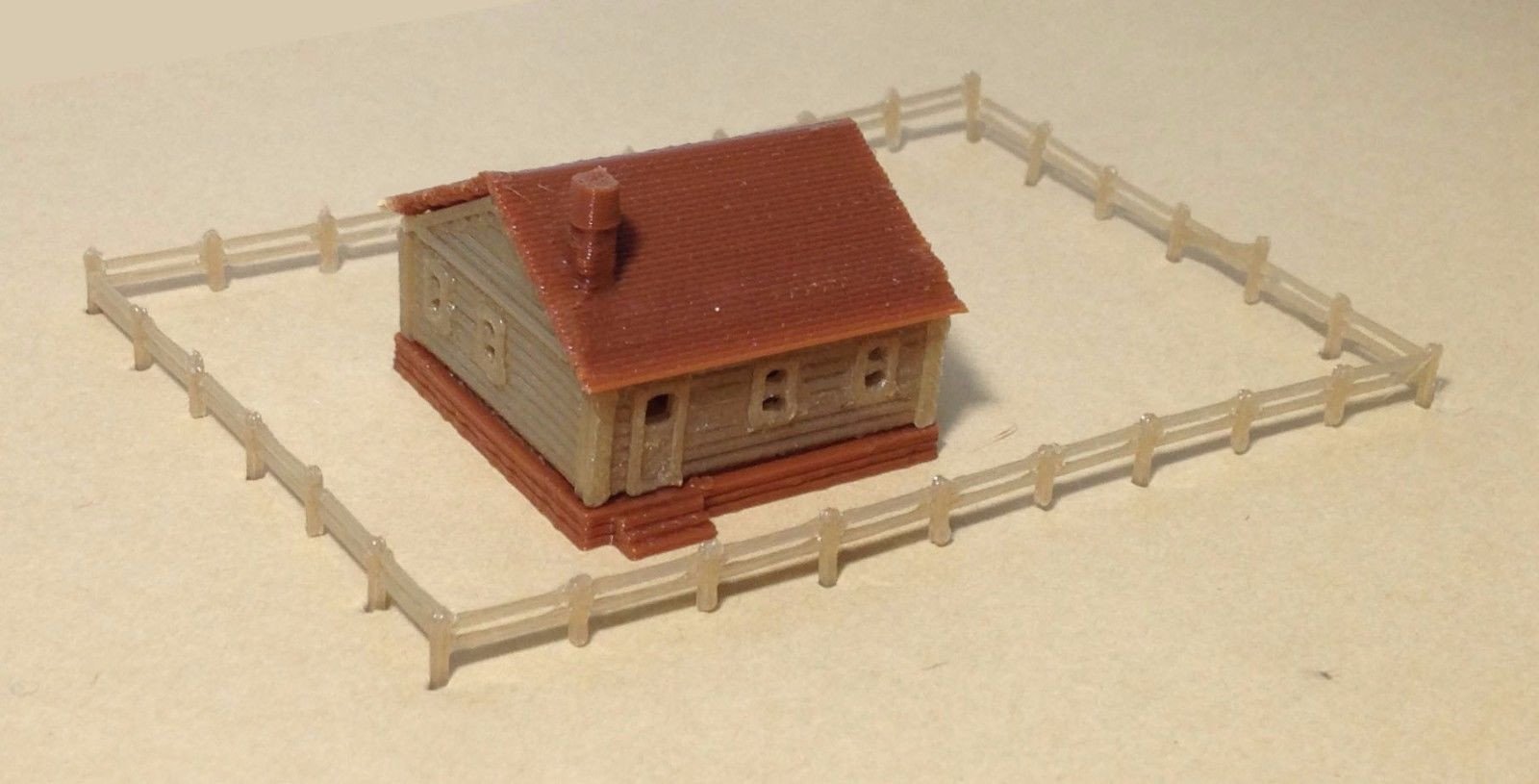 Outland Models Country Cottage House with Fencings... – Vicedeal