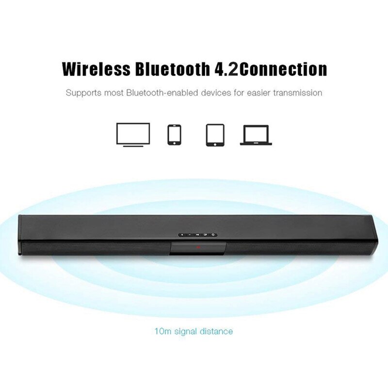 20W TV Sound Bar Wired and Wireless Bluetooth Spea... – Grandado