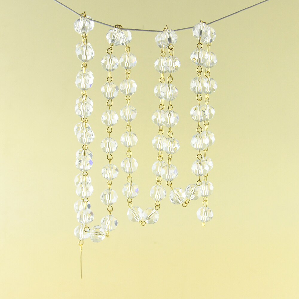 10 Meters 10mm Crystal Ball Beads Chain+Gold Conne... – Grandado