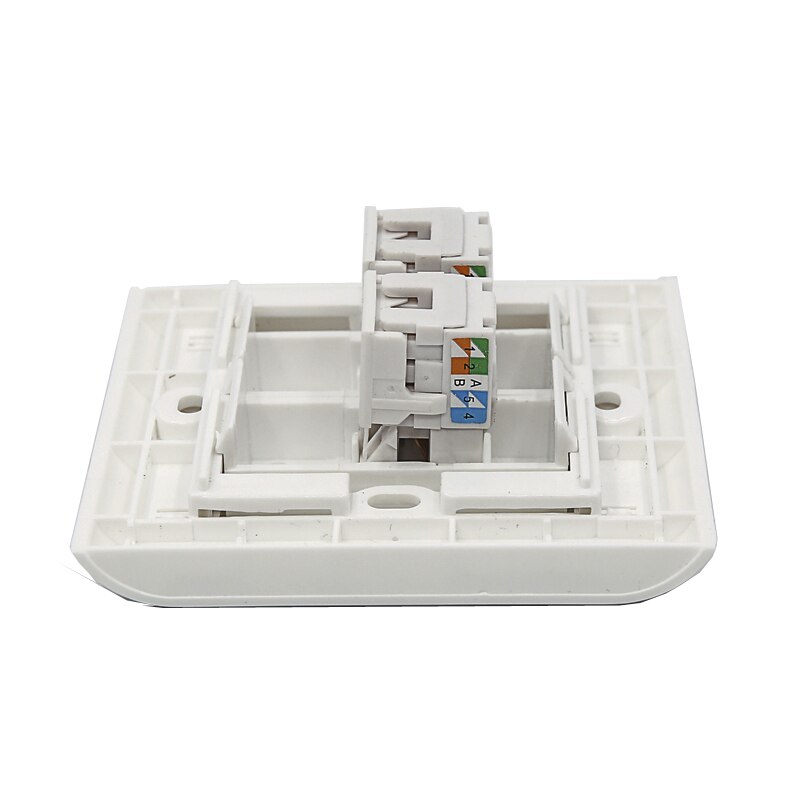 Zwarte Kleur 2 Poorten CAT5E RJ45 Wall Panel Voor ... – Vicedeal