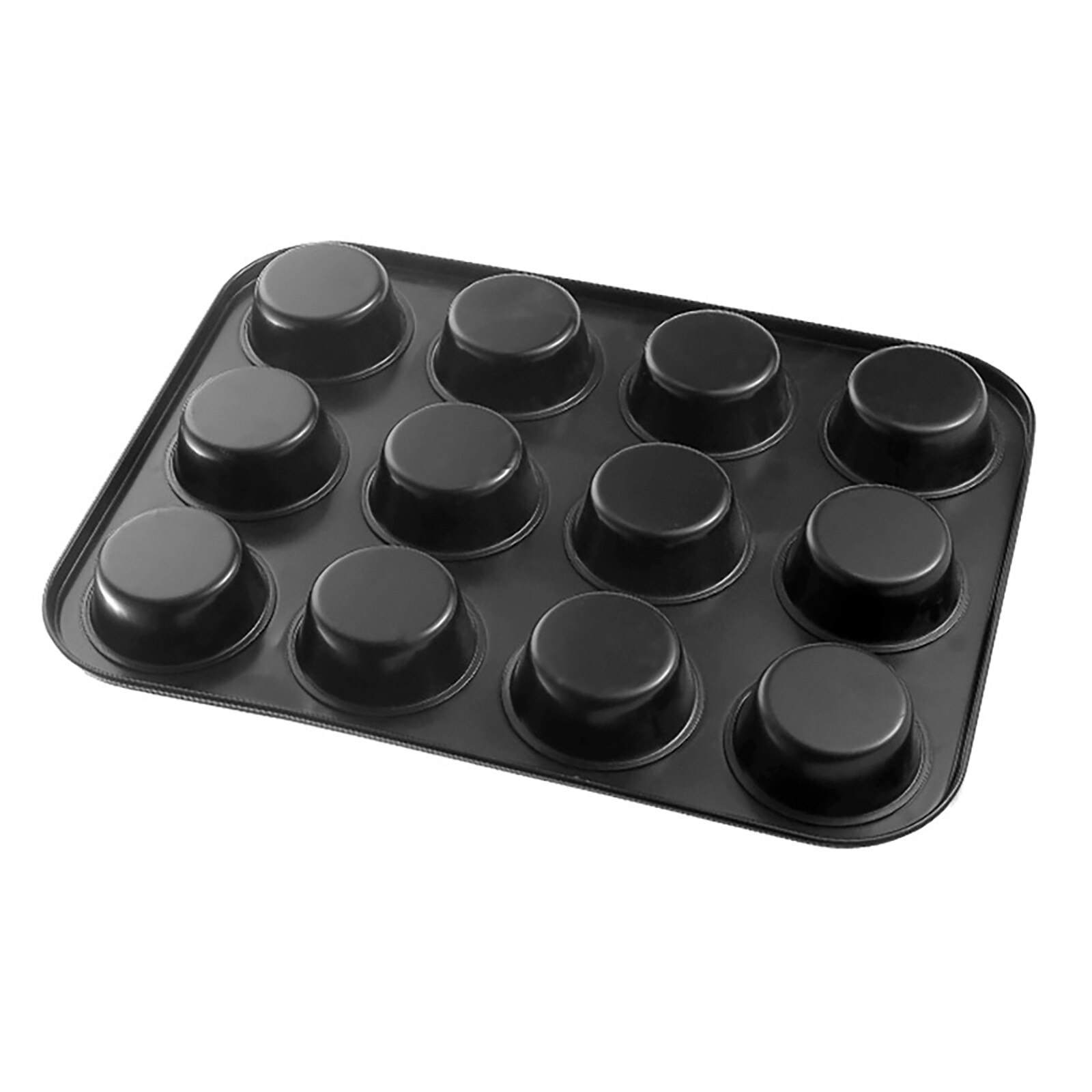 12 Cup Carbon Steel Muffin Cupcake Baking Pan Non ... – Vicedeal