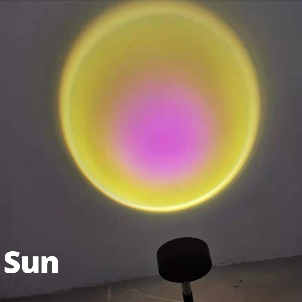 USB Rainbow Sunset Red Projector Led Night Light S... – Vicedeal