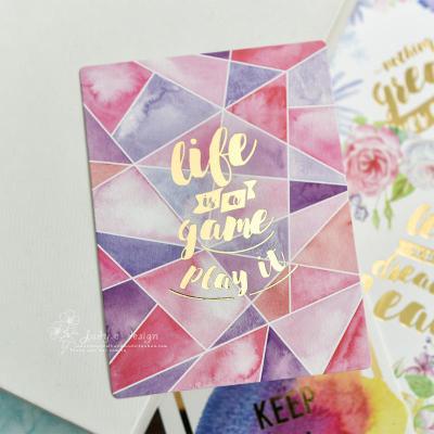 25pcs Love Flower Gold Foil Paper Pocket Cards for... – Grandado