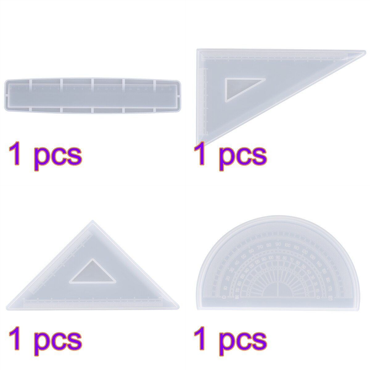 DIY Ruler Protractor Triangle Ruler Square Ruler S... – Grandado