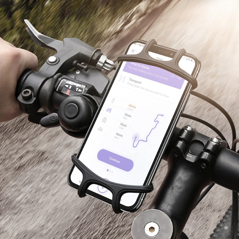 Siliconen Verstelbare Fiets Telefoon Houder, Fiets... – Vicedeal