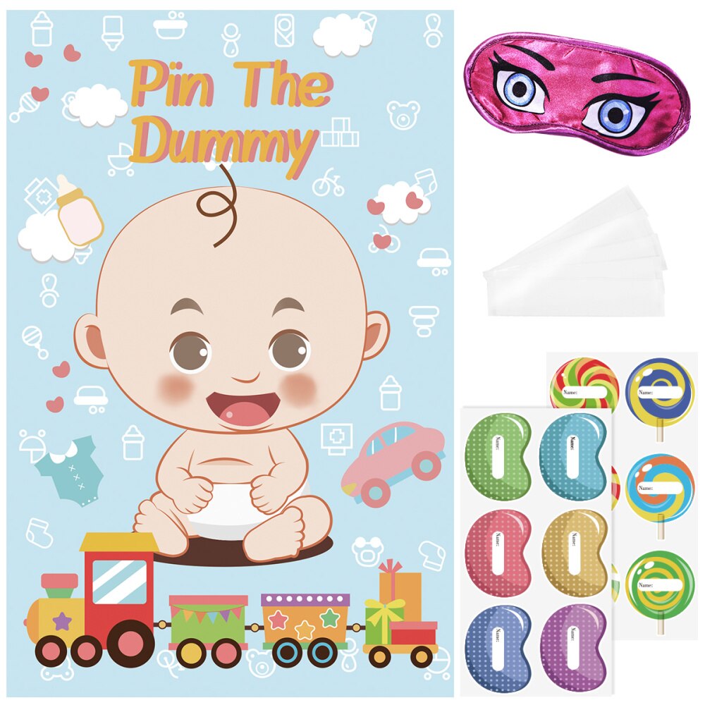 Tinksky Baby Shower Games Pin The Dummy Game Reusa... – Grandado