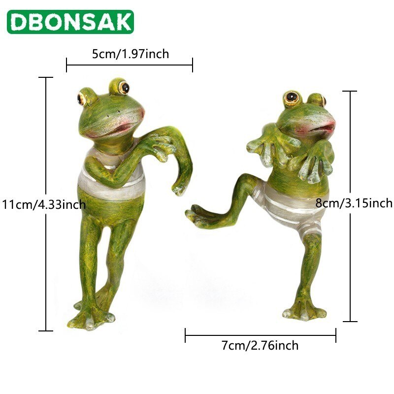 2/4 st klättergrodor bonsai dekorativ häng groda u... – Grandado