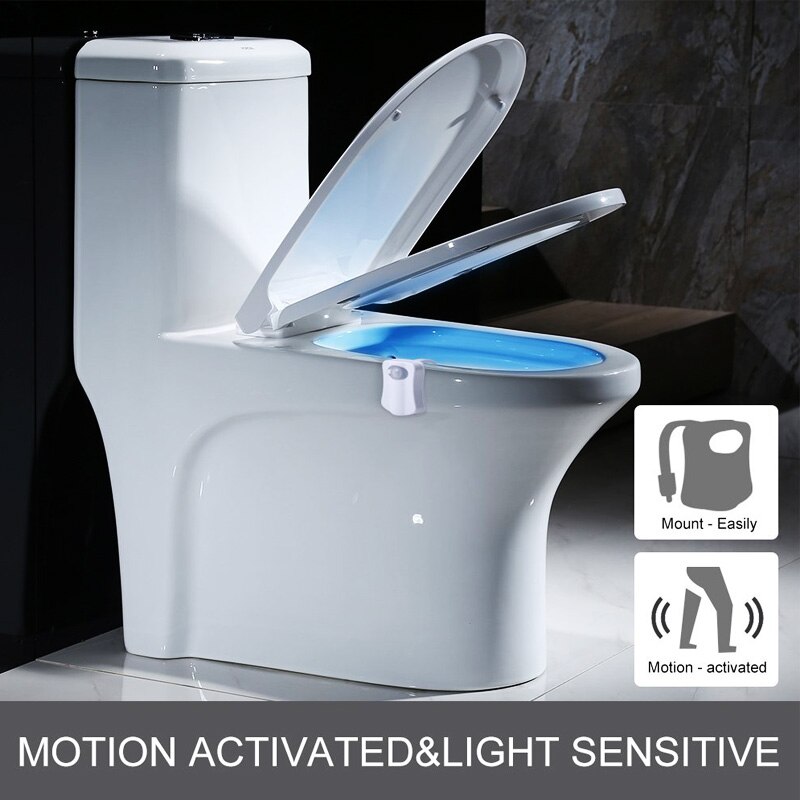 Smart Bathroom Toilet Night Light LED PIR Motion S... – Grandado