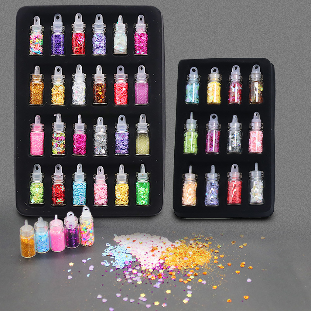 12/24Pcs Sequins/Glitter Filler Soft Slime Toys Fo... – Vicedeal
