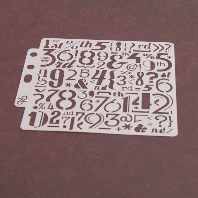 13cm Number Digit DIY Layering Stencils Wall Paint... – Vicedeal