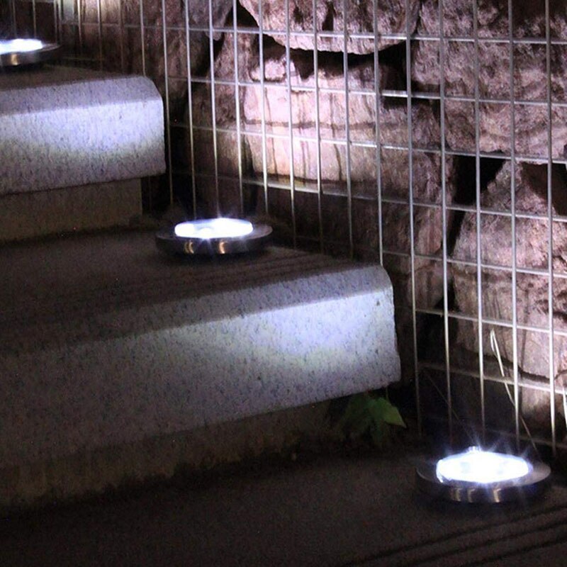 Solar Power Disk Light 8LED Ground Lamp Light Spot... – Grandado