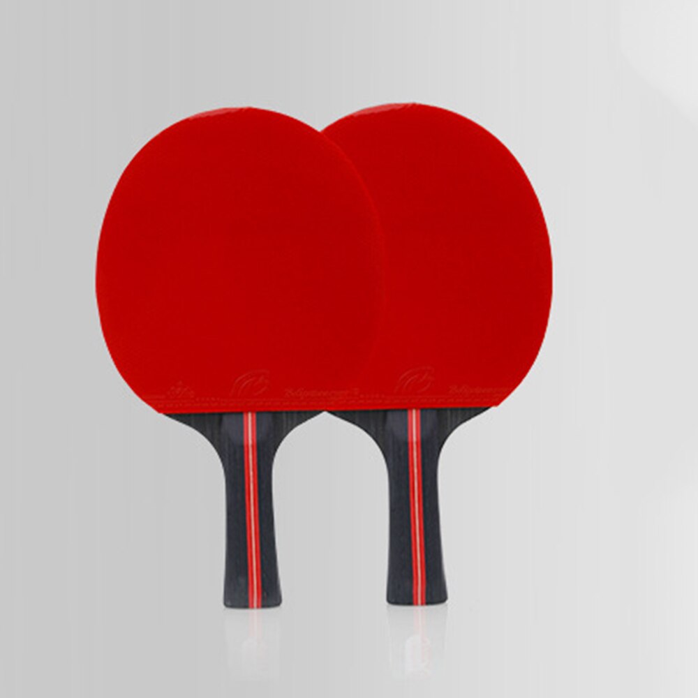 1 pair Table Tennis Racket Black & Red Carbon Fibe... – Grandado