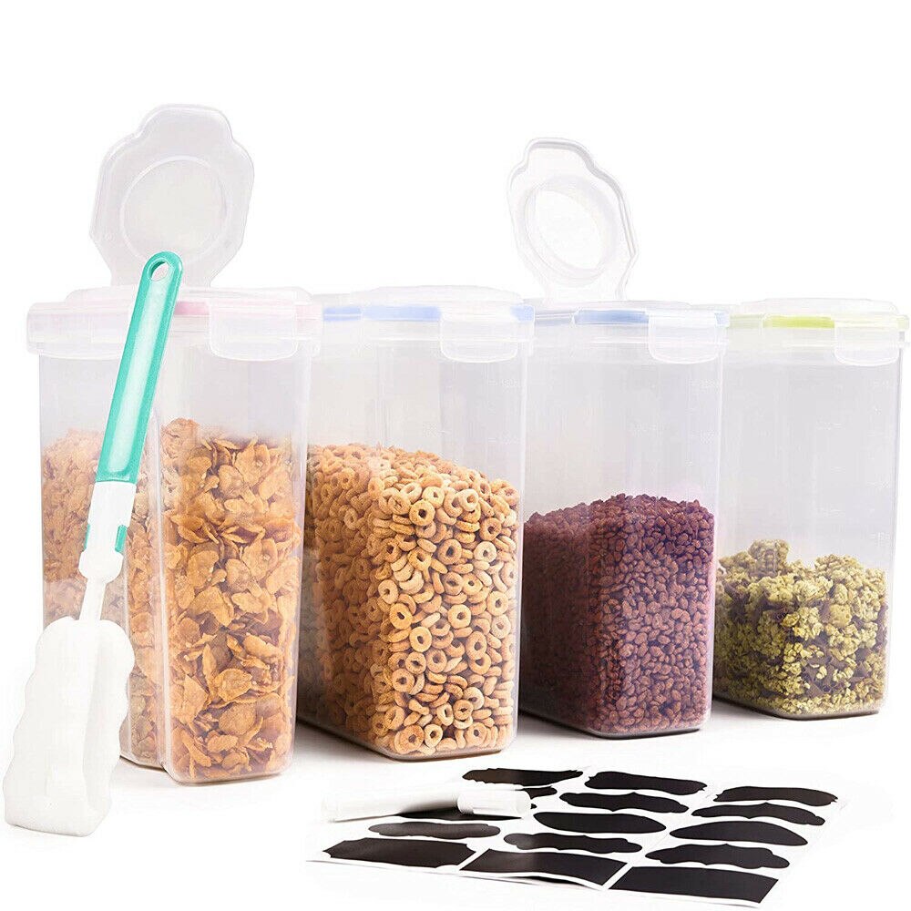 1pc 4L Kitchen Cereal Containers Dispenser Dry Foo... – Vicedeal