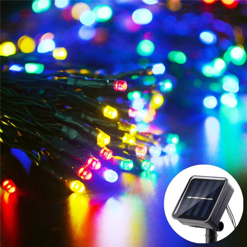 Utomhus led-solcellsljusslinga blinkande ljus hall... – Grandado