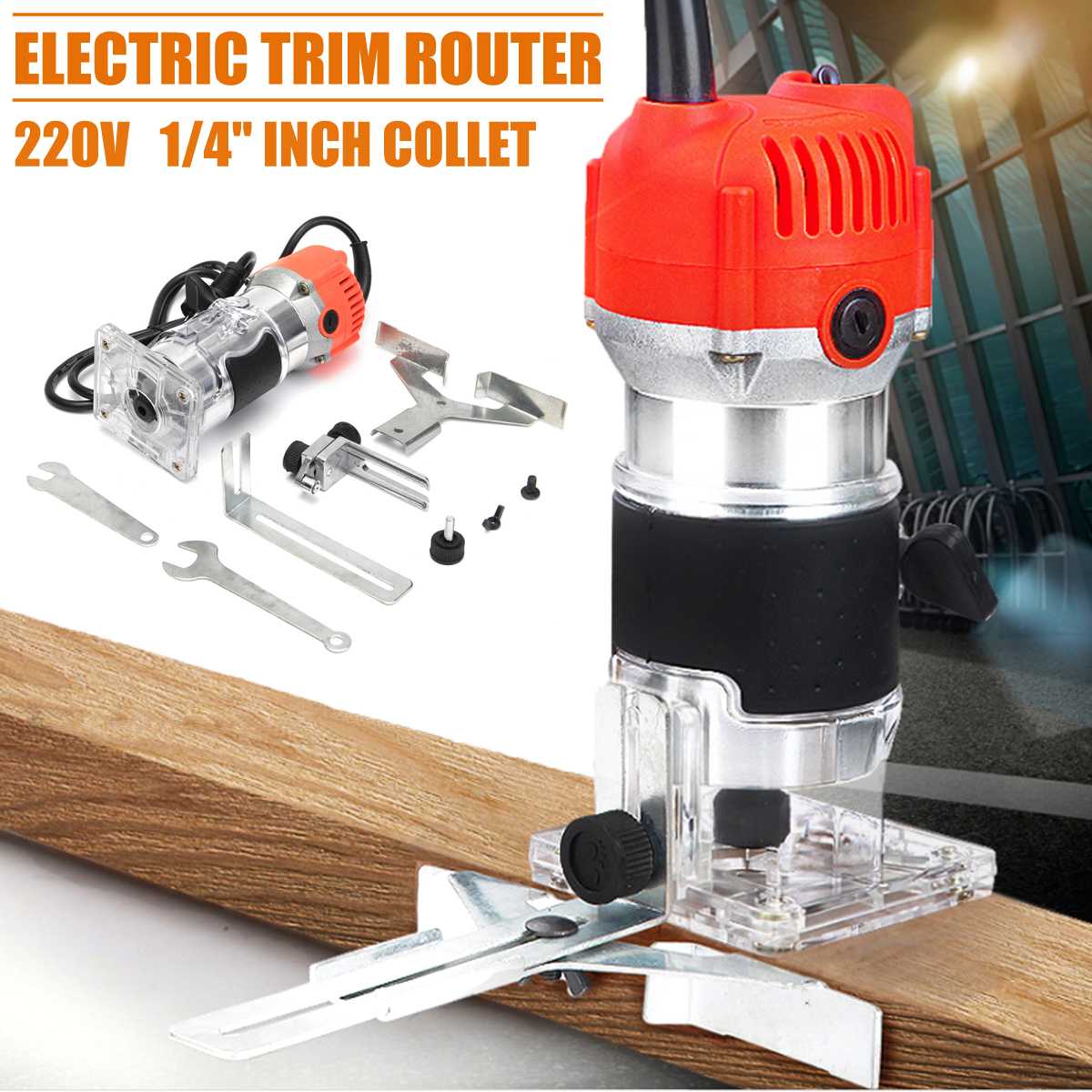 850W 33000rpm Woodworking Electric Trimmer Wood Ro... – Vicedeal