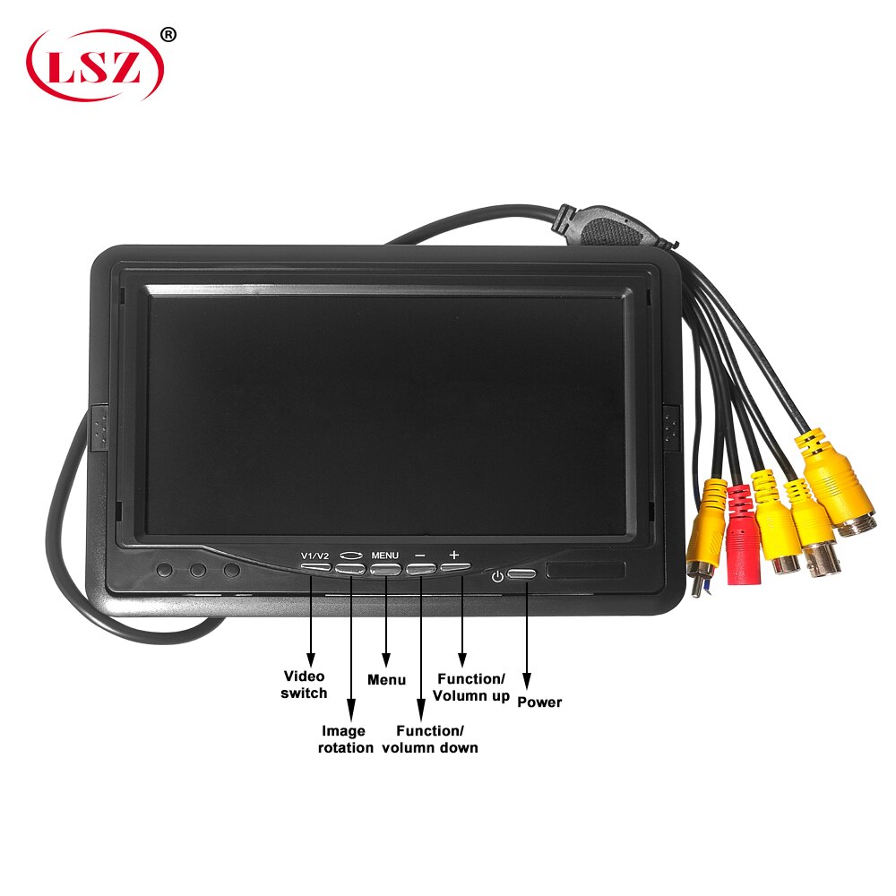 LSZ 7 zoll Auto Monitor mit sonnenblende 12 v-24 v... – Grandado
