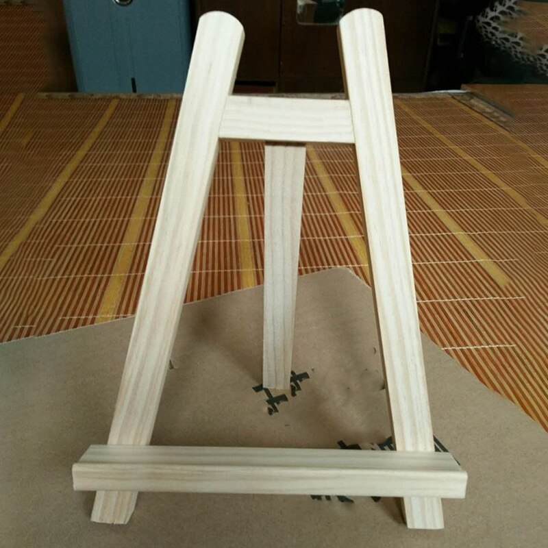 Natural Wood Mini Easel Frame Tripod Display Meeti... – Vicedeal