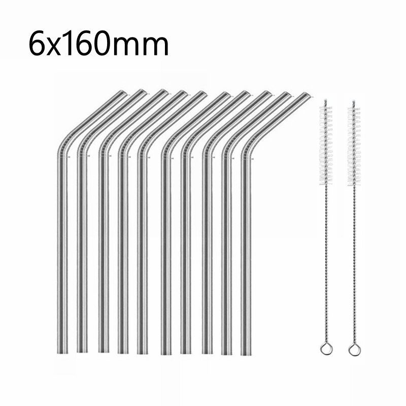 10 Pack Reusable Metal Straws 5 Inch Short Drinkin... – Vicedeal