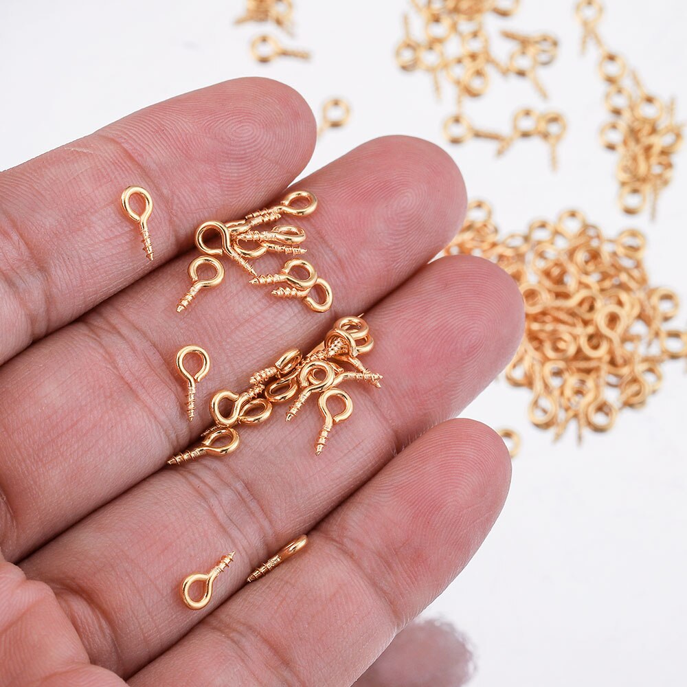 100Pcs Rvs Tiny Mini Eye Pins Eyepins Haken Oogjes... – Grandado