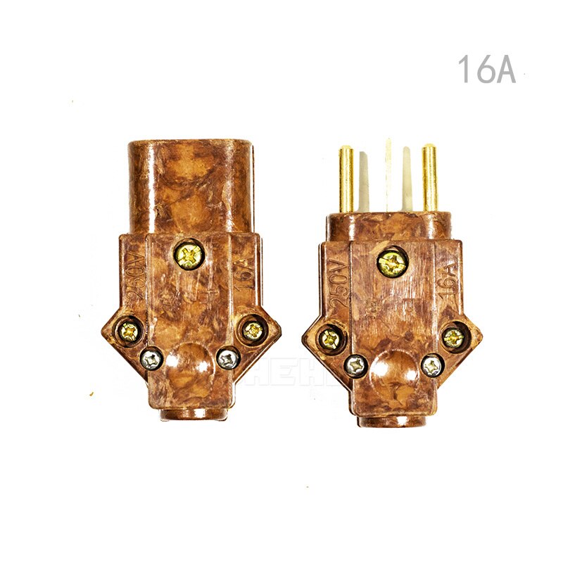 40A Pair Bakelite Plug Female-Male Connector Stage... – Grandado