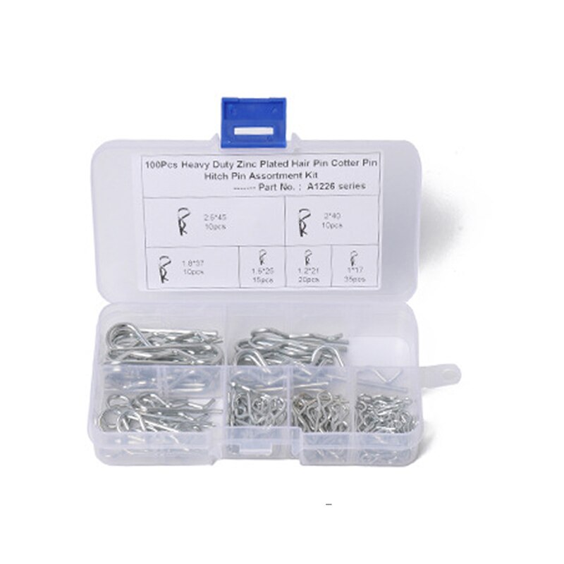 100Pcs Carbon Steel Galvanized Steel Hairpin R Typ... – Grandado