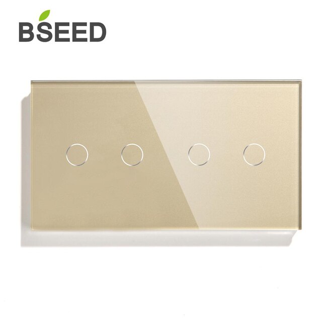 Bseed 4 Gang Touch Dimmer Switch 1 Way 157mm Light Dimmer Switch ...