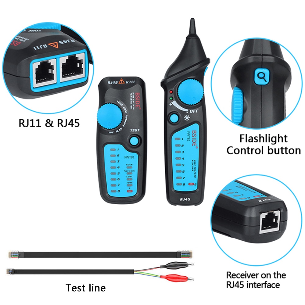 BSIDE FWT81 Network Cable Line Finder Tracer AVD06... – Vicedeal