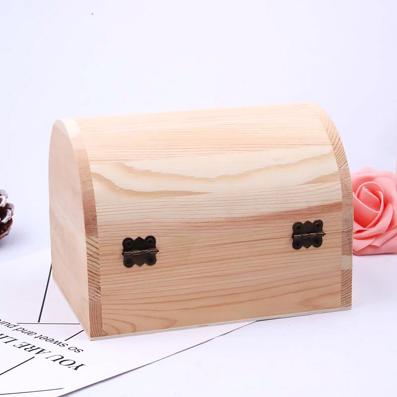 1PC Wooden Home Storage Box Log Color Pine Rectang... – Grandado