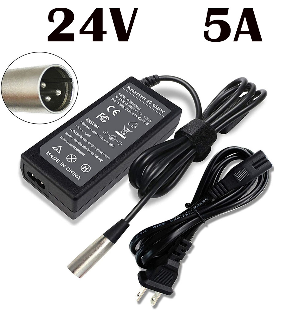 24V 3A 5A XLR Lead Acid Charger For Go-Go Elite Tr... – Grandado