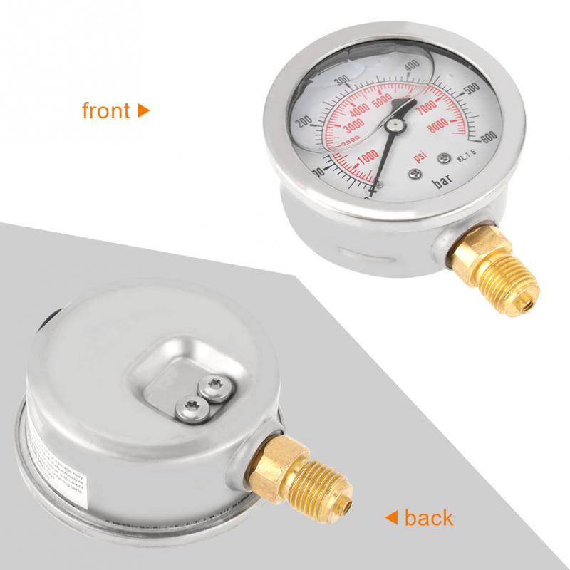 Pressure Gauge G 1/4" 63mm Dial Hydraulic Water Pr... – Grandado